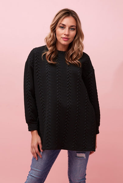 Livia cable pattern top & Buy Online & Rockmans
